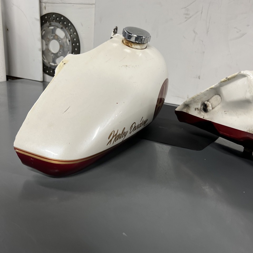 1971-1983 Harley Davidson Shovelhead 5 Gallon Split Tanks Gas Tank FX ...