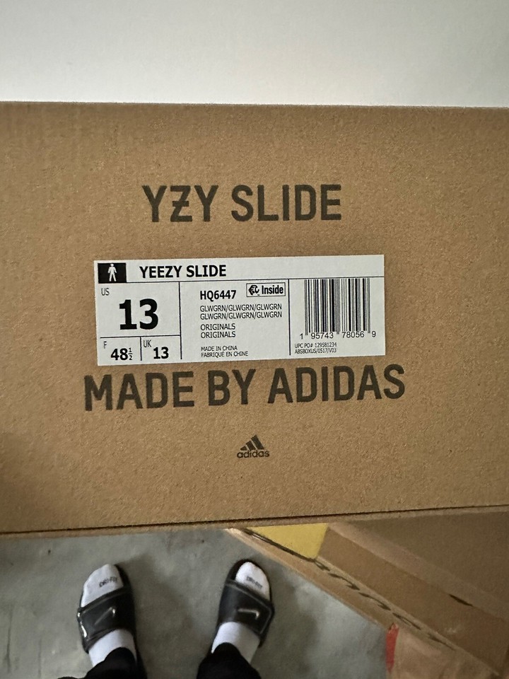 adidas Yeezy Slide Glow Green (2022 Restock) HQ6447 - All Sizes | eBay