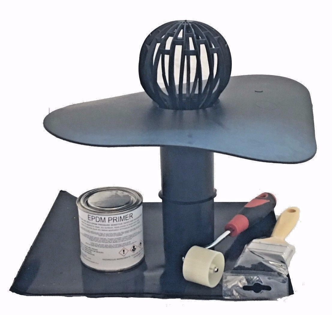 Internal Drain Outlet for Downpipe EPDM Rubber Roofing Membrane Flat ...