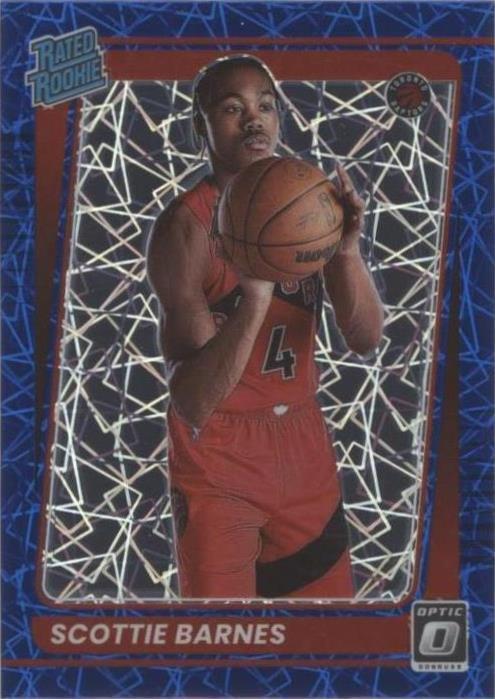 2021-22 Panini Donruss Optic - Rated Rookie Scottie Barnes #186 Blue ...