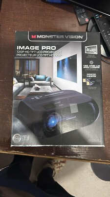 Monster Vision Image Pro 720P HD TFT LCD Projector - 6000 Lumens | eBay