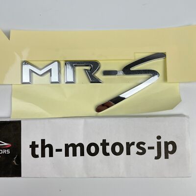 TOYOTA Genuine MR2 Spyder MRS Rear Emblem Badge Chrome 75471-17130 | eBay