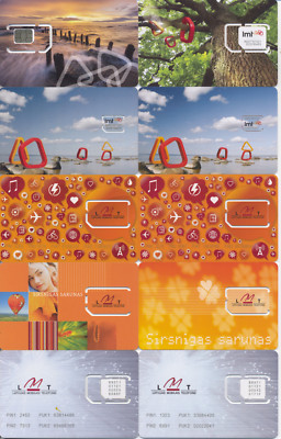 LATVIA / mobile operator LMT / 10 different GSM Sim-cards / MINT | eBay