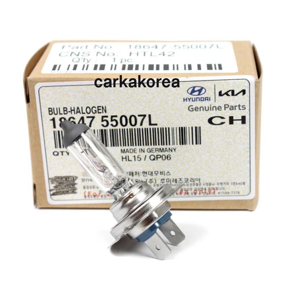 Genuine 1864755007L Headlight Bulb H7 55W 12V 2EA For HYUNDAI KIA 1999 ...