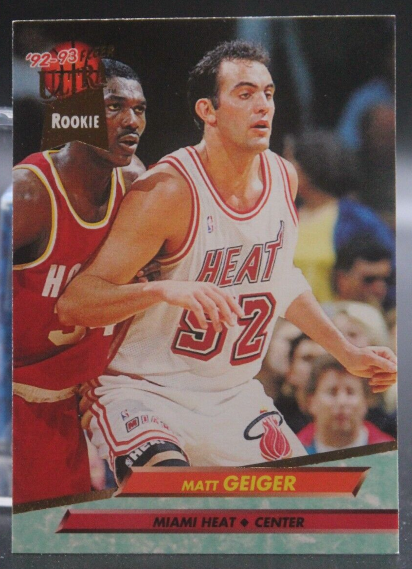 Matt Geiger (Heat/Georgia Tech/RC) 1992-1993 Fleer Ultra #291 | eBay