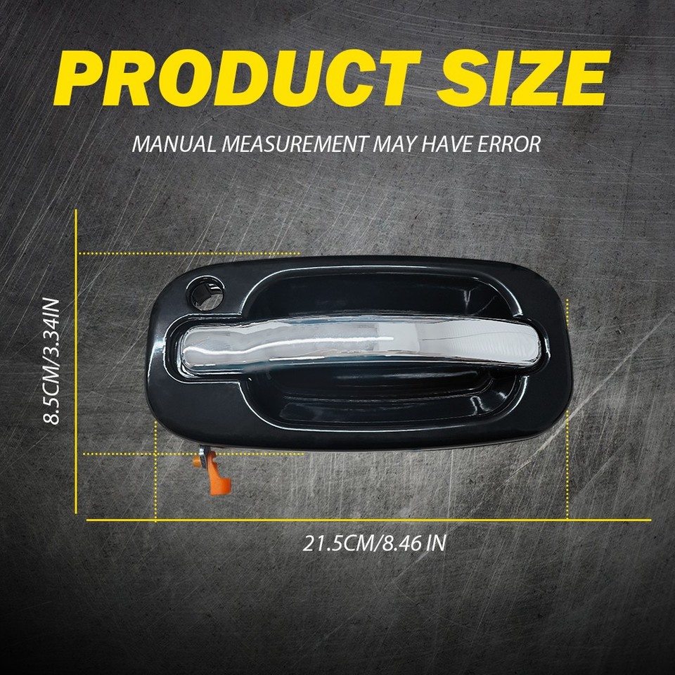 2x Front Passenger Driver Side Door Exterior Handle For 99-07 Silverado ...