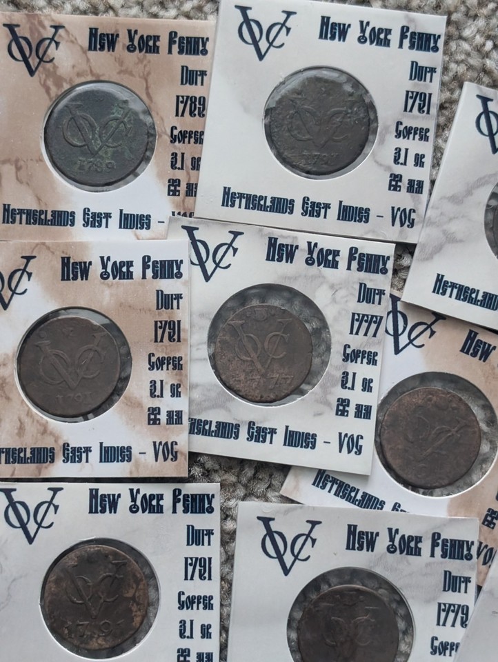 1760 - 1790 New York Penny Duit Dutch East India Company VOC - 1 coin ...