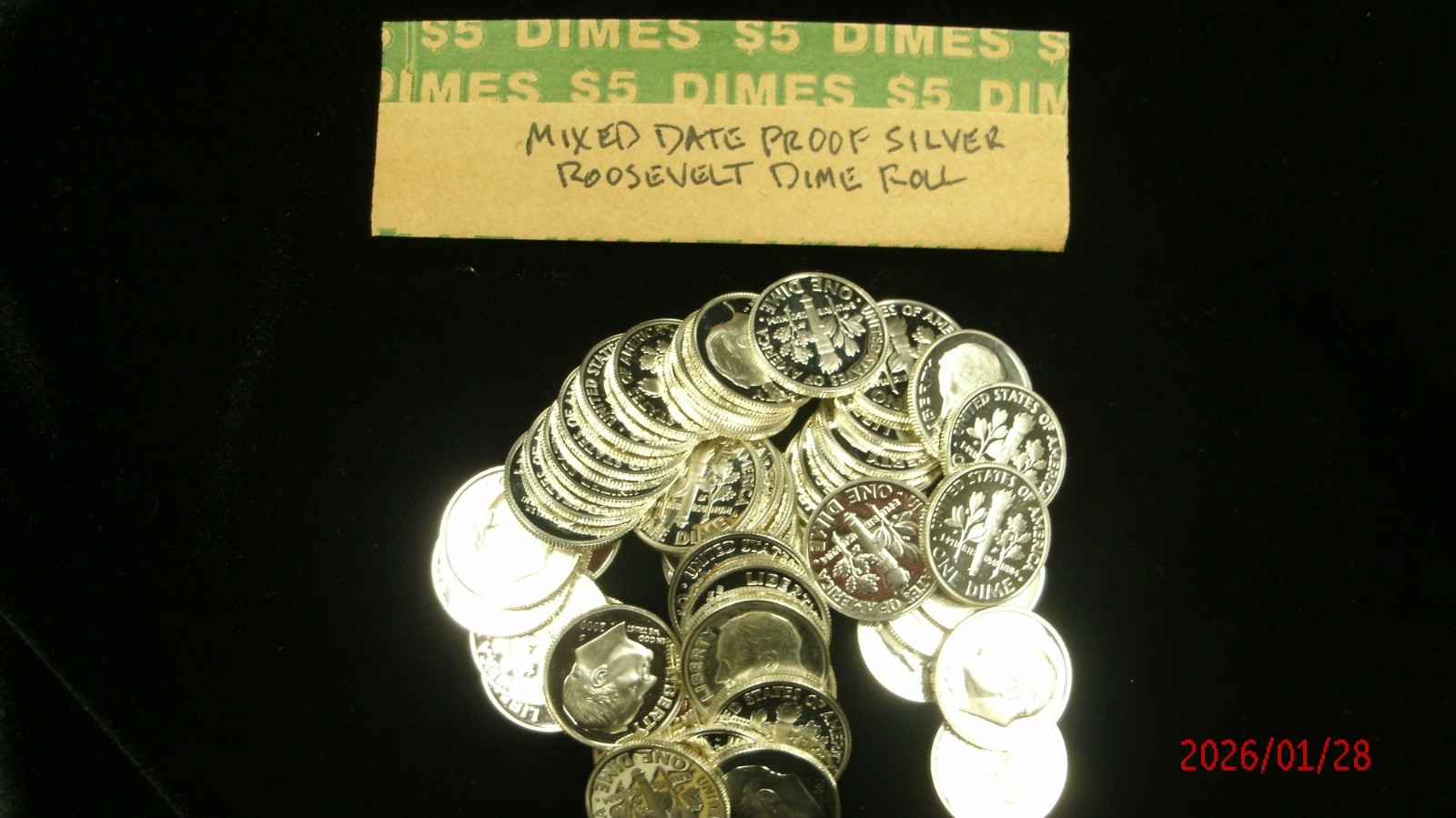 2000 - 2010 Mixed Roosevelt Proof Silver Dime Roll [50 Proof Dimes] | eBay