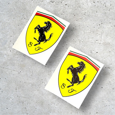 Ferrari Shield Stickers Car Van Vinyl Decal Vehicle Bumper Sticker F1 ...