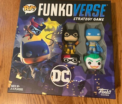 Funkoverse Strategy Game DC 100 Pop! Base Set Batman Joker Batgirl ...