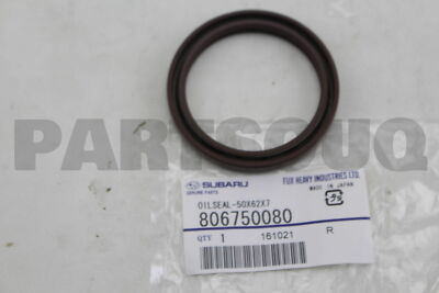 806750080 Genuine Subaru OILSEAL-50X62X7 80675-0080 | eBay
