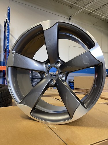 "20"" 20 inch Black Machined Wheels Rims FIT Audi A8 R8 A6 S6 A5 S5 RS7 ...