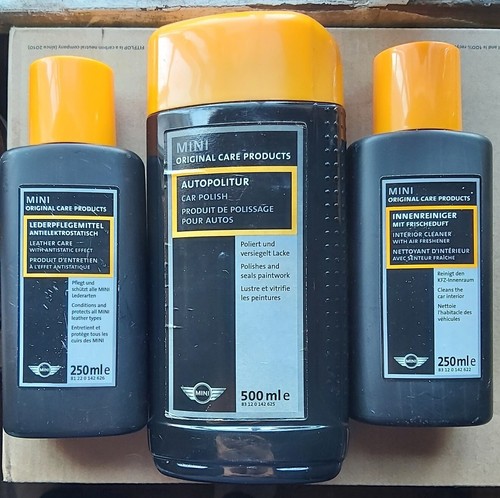 Mini Cooper, Wax-Leather,& Interior Cleaner Products, Imported Germany ...