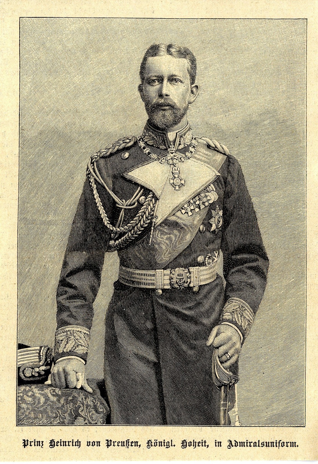 Prinz Heinrich von Preußen Königliche Hoheit Historische Aufnahme von ...