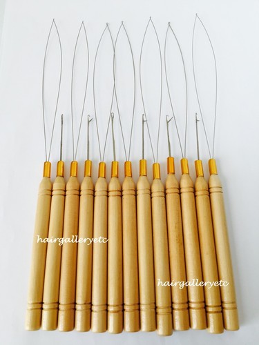 Micro Link Ring Beads Hair Extension Loop Threader Hook Pulling Needle ...