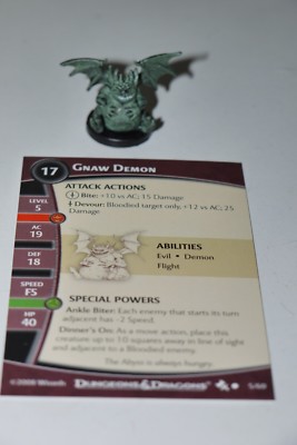 DDM Dungeons and Dragons MINIATURES Against the Giants GNAW DEMON #5 ...