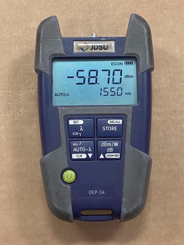 JDSU OLP-34 2302/01 SMARTPOCKET OPTICAL POWER METER-USED. | eBay