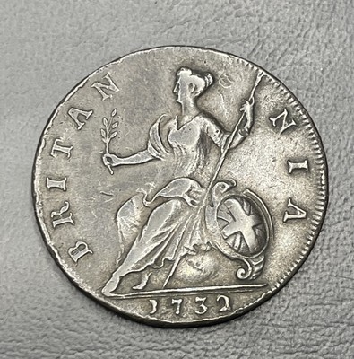 1732 George II copper half penny coin. High grade | eBay UK