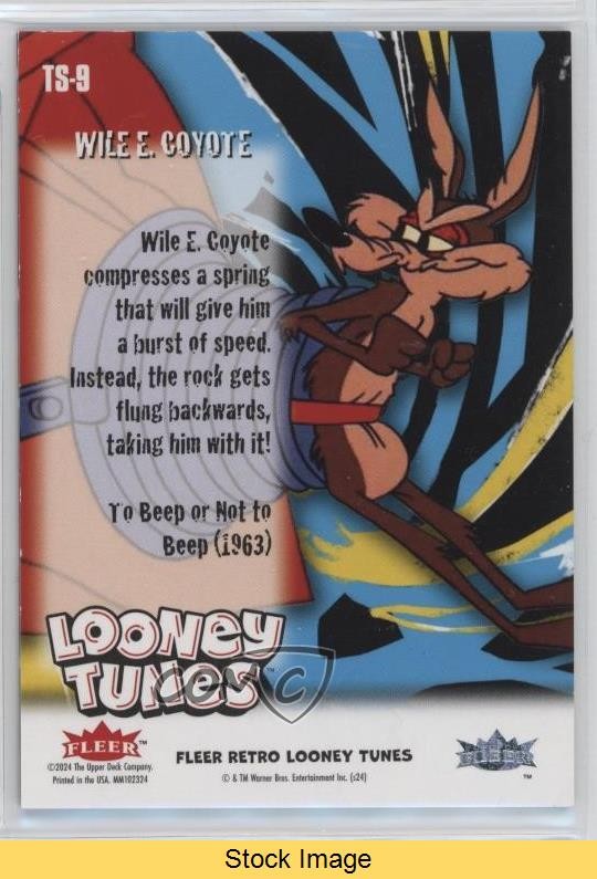 2024 Fleer Retro Looney Tunes Thrill Seekers Wile E Coyote #TS-9 READ ...