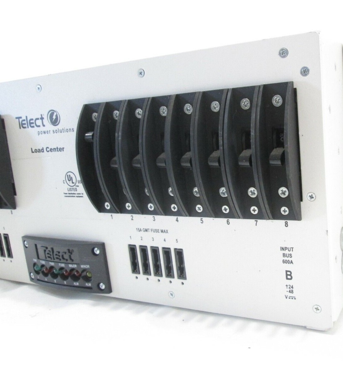 TELECT 600CB08 FUSE PANEL 600A DUAL-FEED 8/5 CIRCUIT BREAKER | eBay