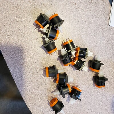 LOT of 15 NCR Key Keyboard Switches Modular 2-pin Push button # MD-4P ...