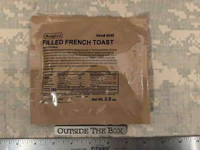 (1) Pouch - Bridgford Foods "Ready to Eat" MRE - French Toast, Shelf ...