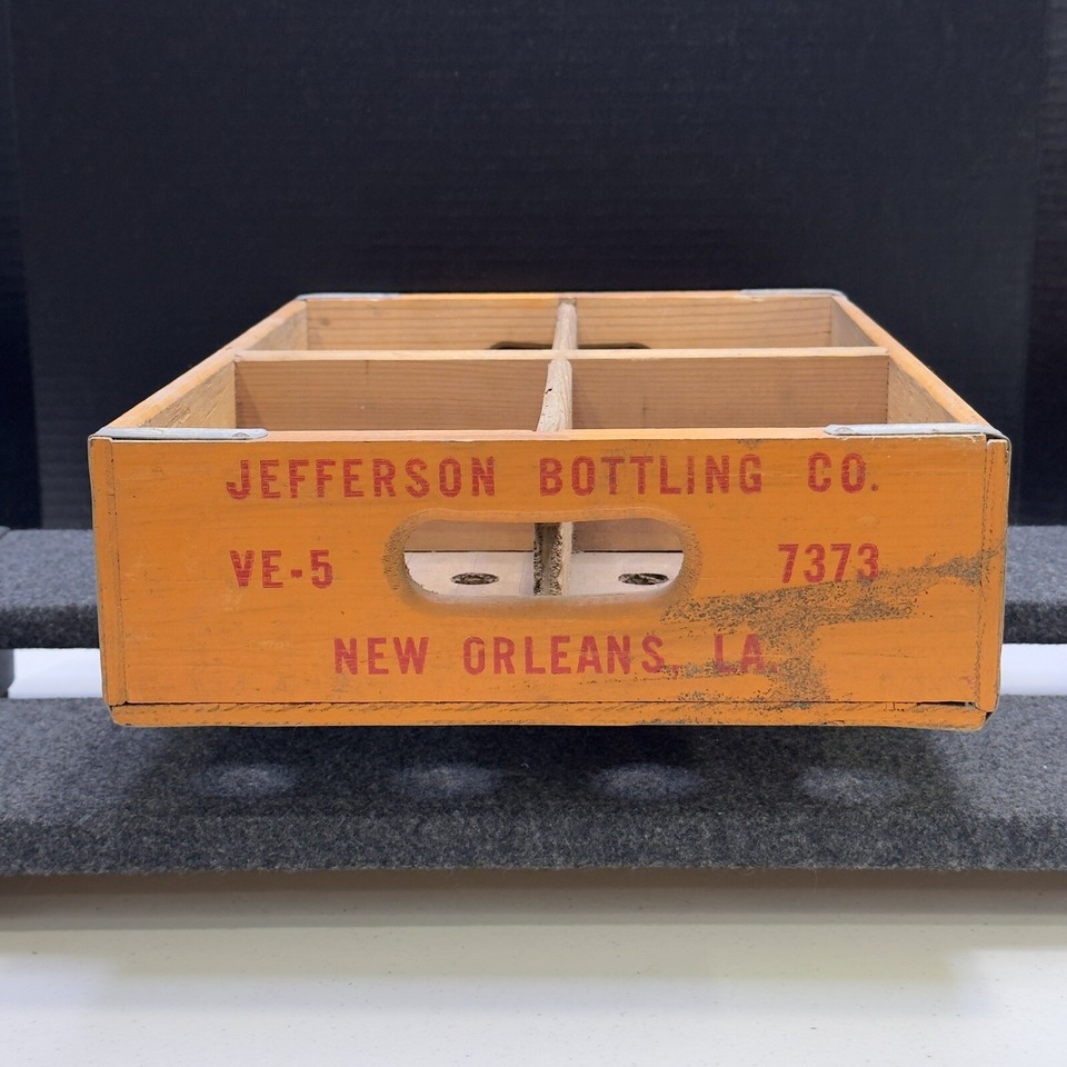 Vtg 50s 60s Big Shot Soda Pop Wood Crate Box Jefferson Bottling New ...