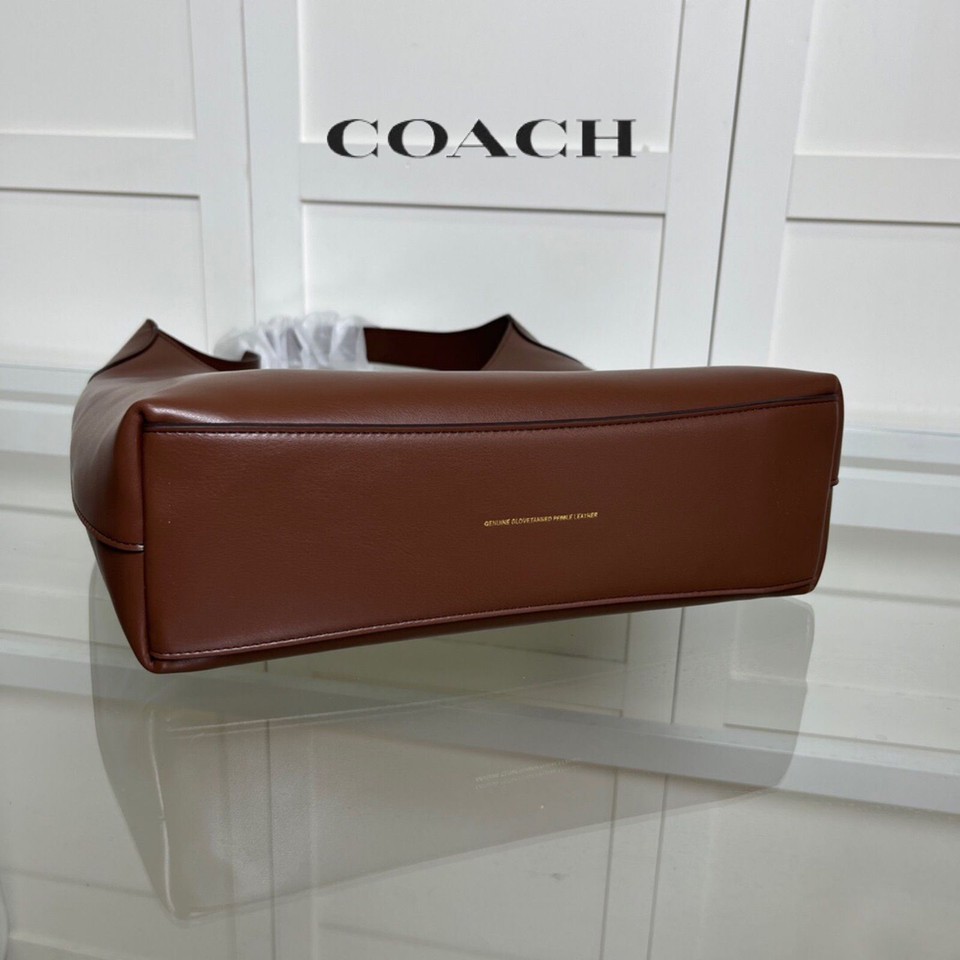 COACH CU068 Brooklyn Shoulder Bag 28 Maple Half Moon Bag outlet | eBay