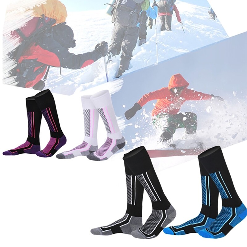 Ski Socks Skiing,Snowboarding,Winter Performances Sock Warm Wool Knee Socks | eBay