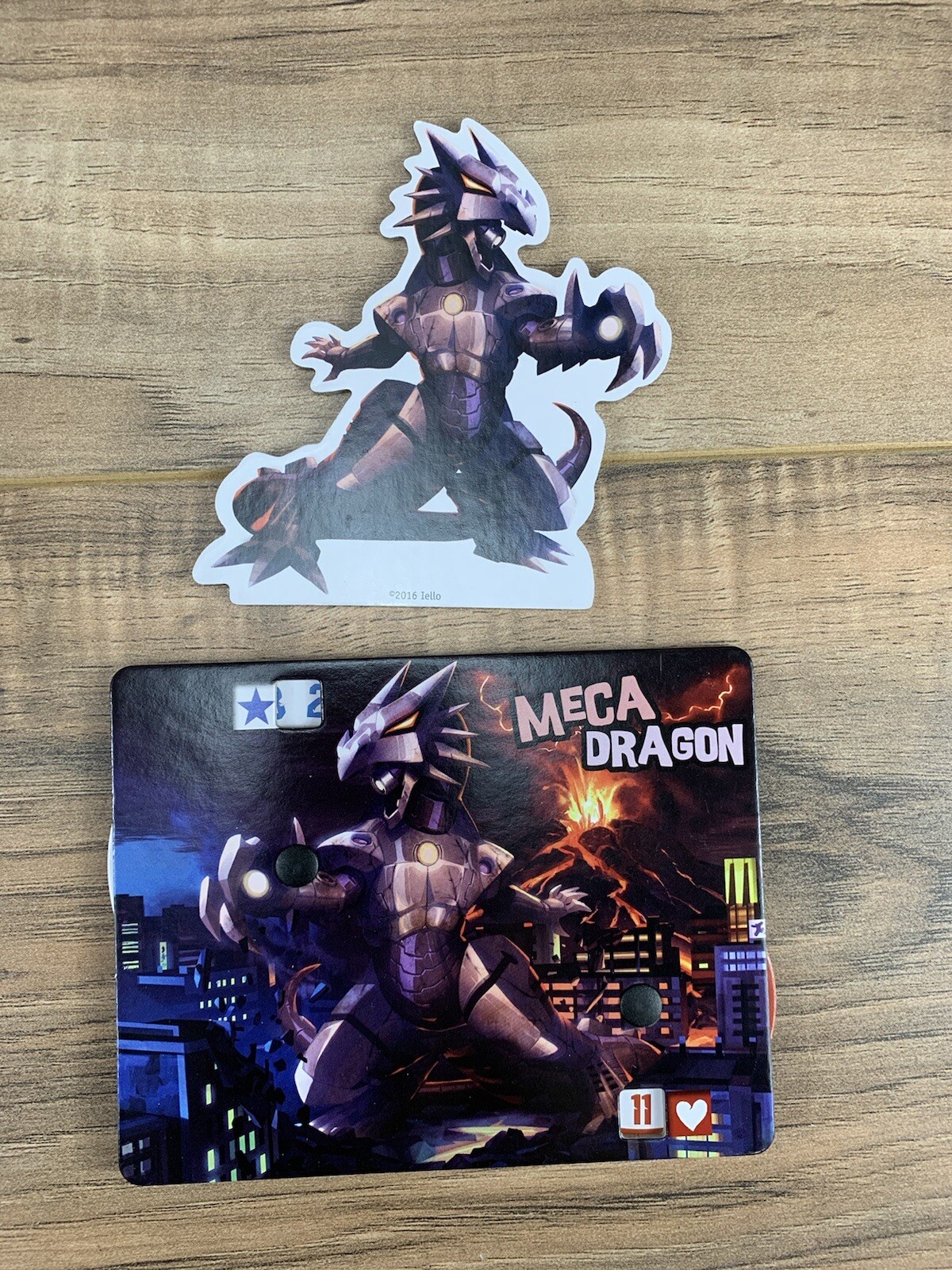King Of Tokyo 2016 Edition Meca Dragon Cardboard Figure Monster Board ...