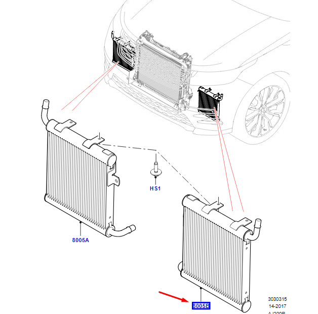 LAND ROVER RANGE ROVER VELAR L560 Left Radiator LR181759 NEW GENUINE | eBay