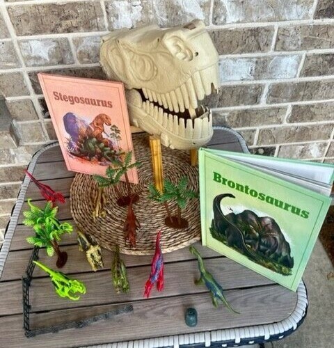 Dino Pack with Brontosaurus & Stegosaurus Classic 1981 Books by Angela ...