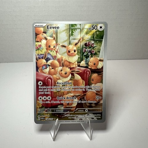 Eevee 188/167 Twilight Masquerade Illustration Rare Pokemon Card Mint ...