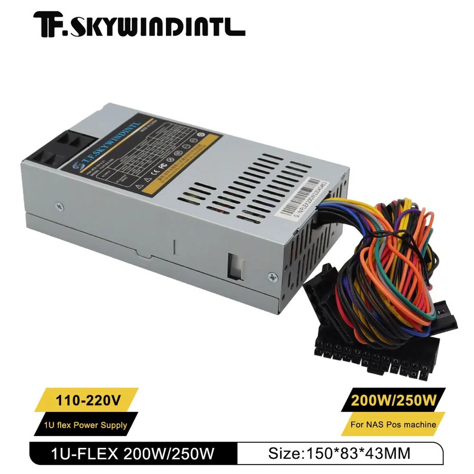 1U Flex ATX PSU 200W/250W Switching Power Supply NAS POS Server Mini PC ...