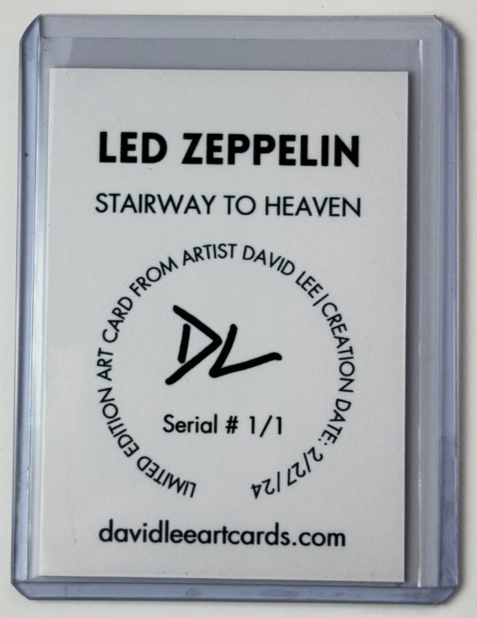 Led Zeppelin Limited Edition Artist Signed Stairway To Heaven Refractor ...