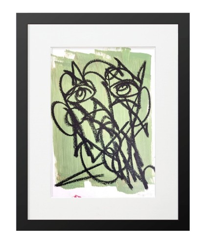 Corbellic Abstract 12x9 European Man Cubism Portrait Urban Paper Art ...