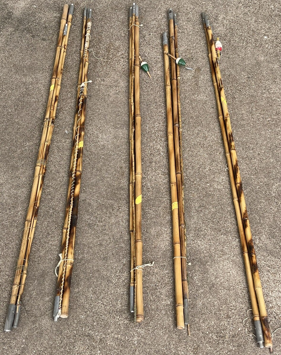 One Piece Bamboo Fishing Pole Talbot, Al 8' 5wt 1 Piece Bamboo Rod