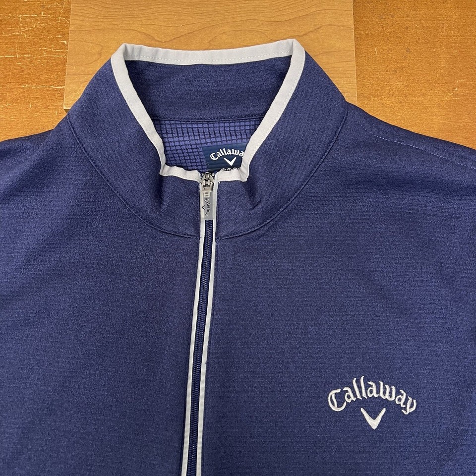Callaway Jacket Mens Large Blue Full Zip Long Sleeve Golf | eBay