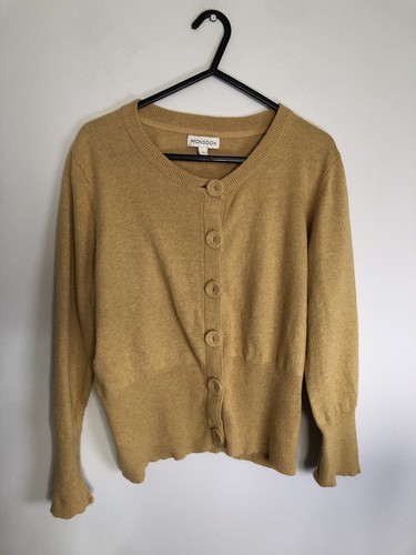 Monsoon Womens Mustard Button Up Cardigan Size L | eBay UK
