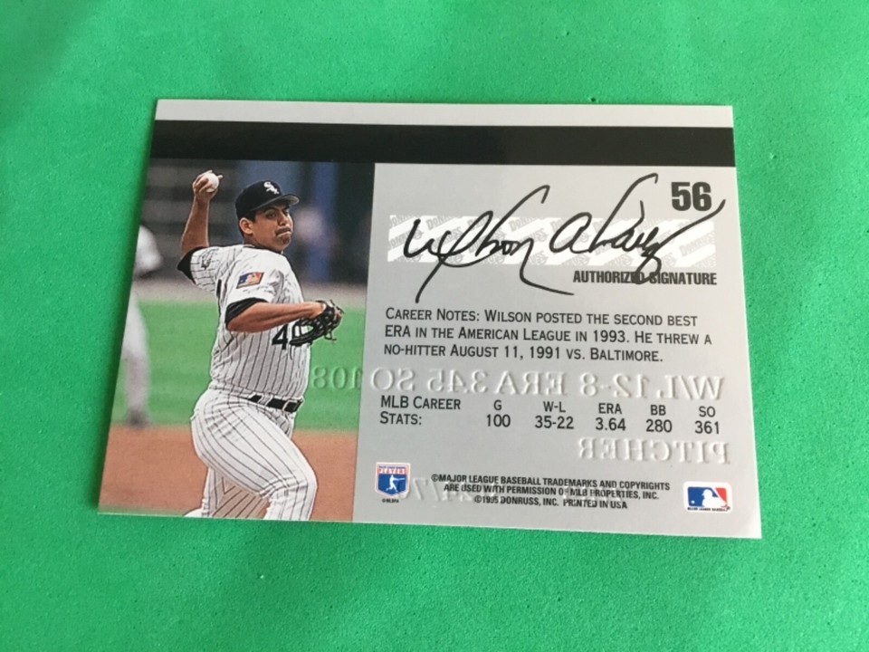 1995 Studio Baseball Card #56 Wilson Alvarez | eBay