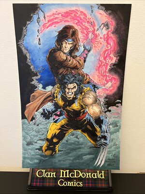 Gambit & Wolverine Commission By Mike Mez Phillips On 11 x 17 | eBay