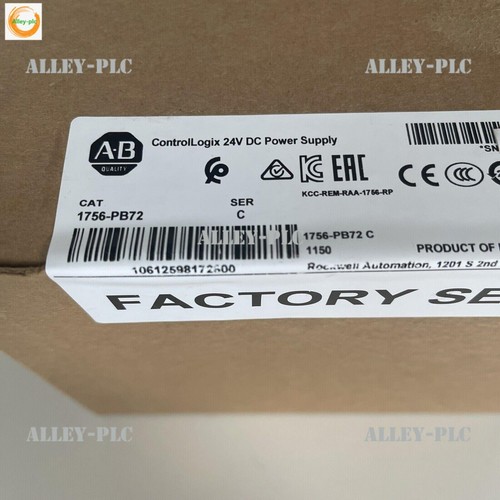 AB 1756-PB72 New Factory Sealed SER C ControlLogix 24V DC Power Supply ...