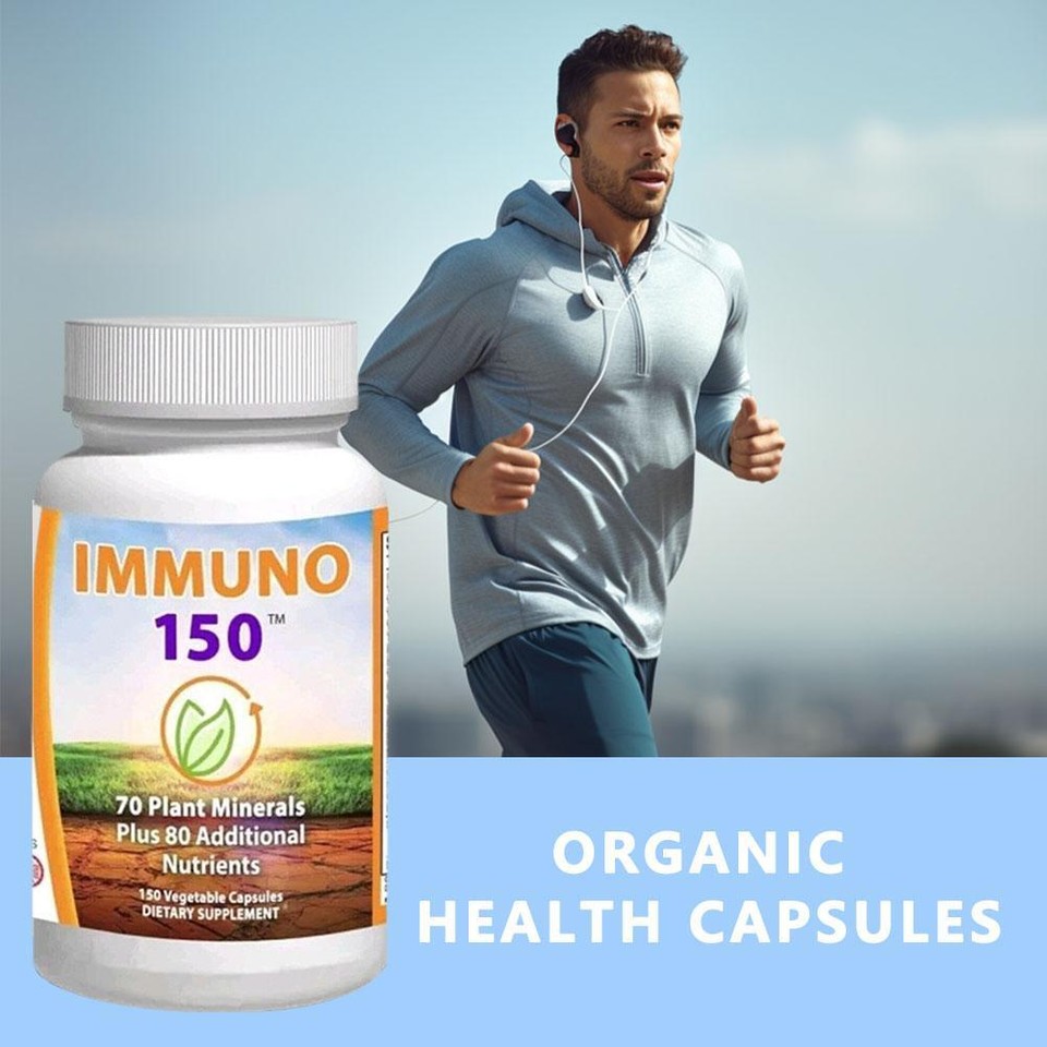 Organic-Wellness Immuno- 150 Capsules Plants Minerals & Additional ...