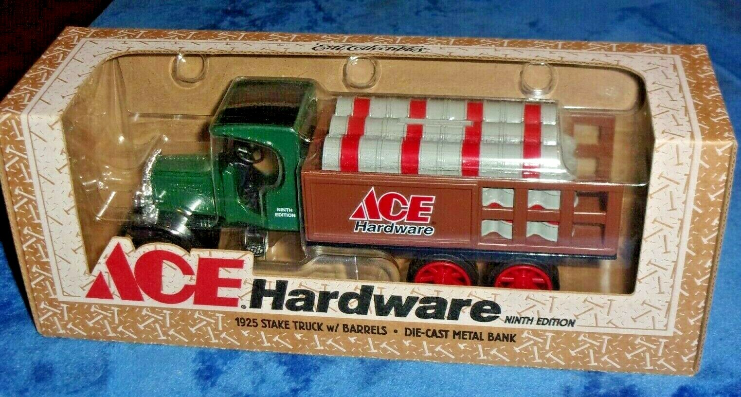 1997 ACE Hardware 1925 Stake Truck w/Barrels Die-Cast Bank 9th Edition ...