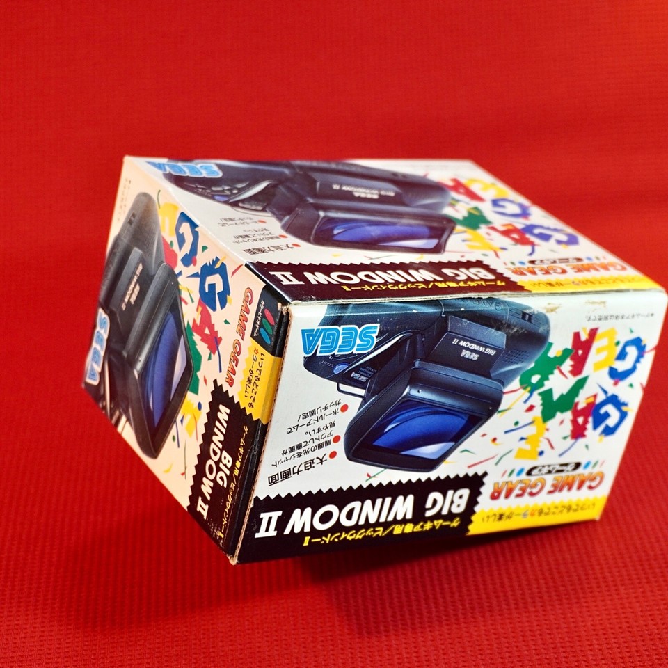 Sega Game Gear Big Window 2 Ⅱ w/Box Magnifying Lens LCD Ambient Light ...