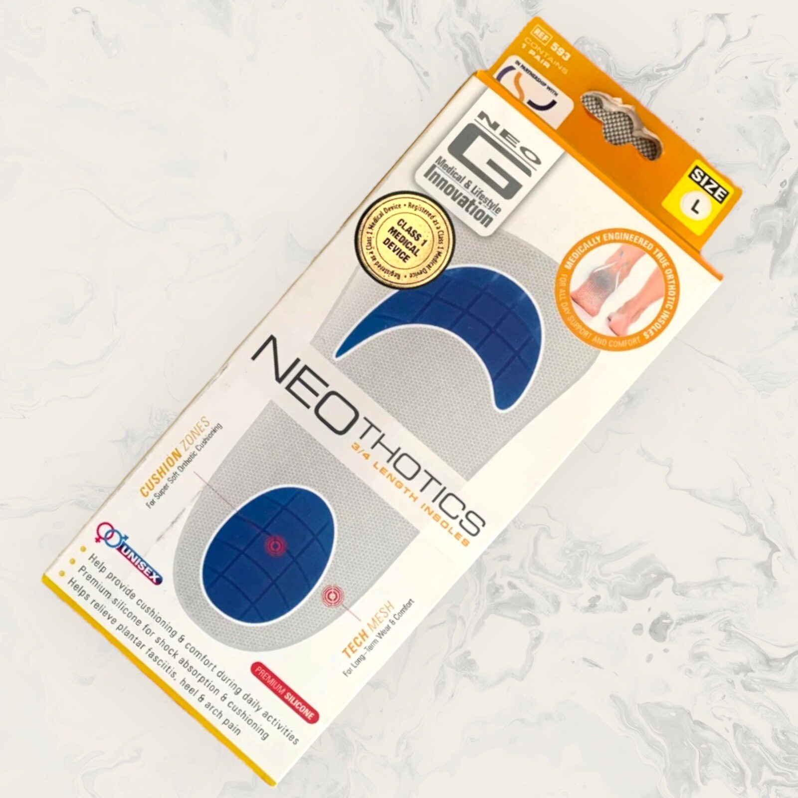 Neo G Neothotics 3/4 Length Insoles Medical-1 Pair Large for sale ...