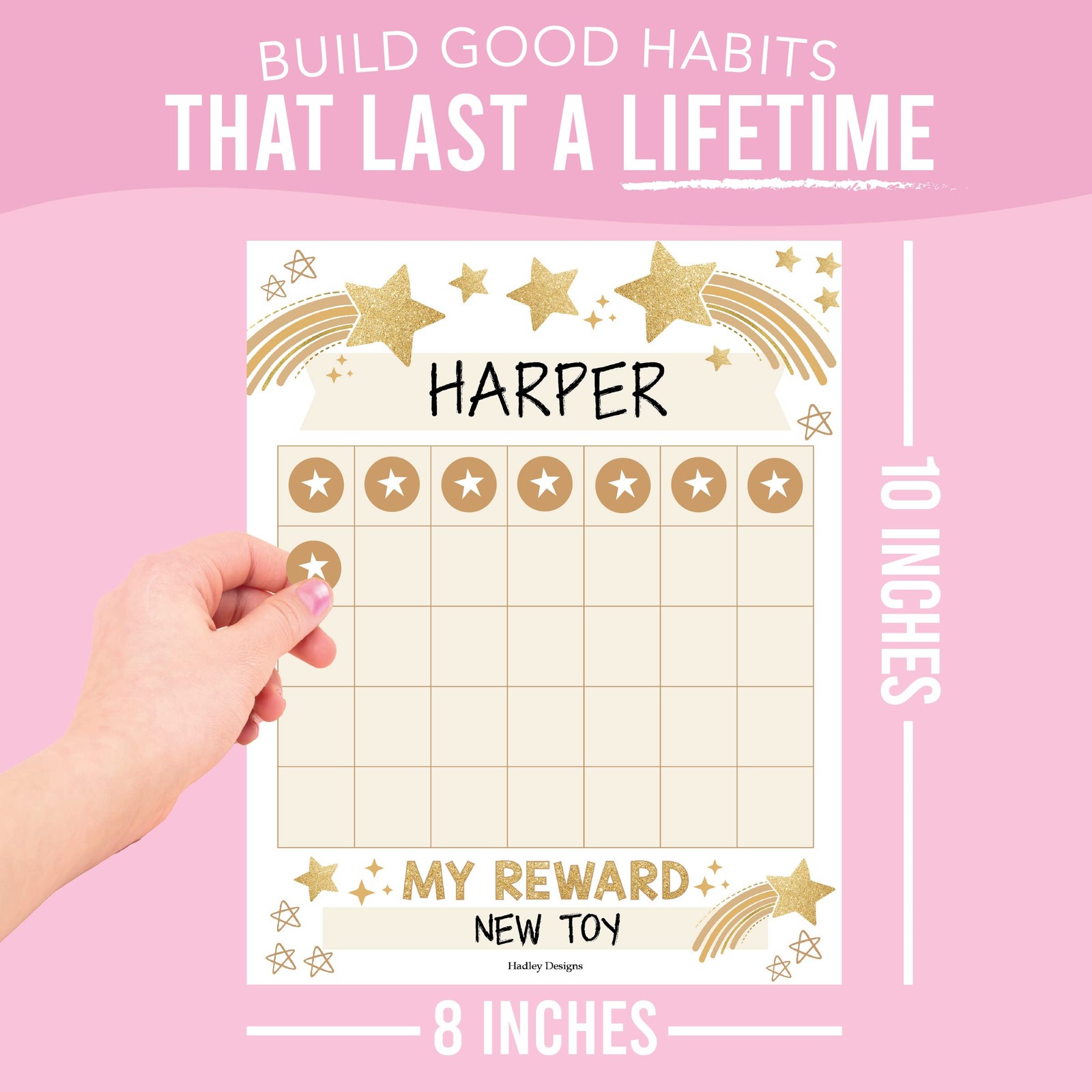 Sticker Chart for Kids Behavior at Home & Classroom - 25 Reward Chart ...