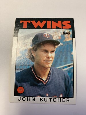 1986 Topps Minnesota Twins John Butcher | eBay