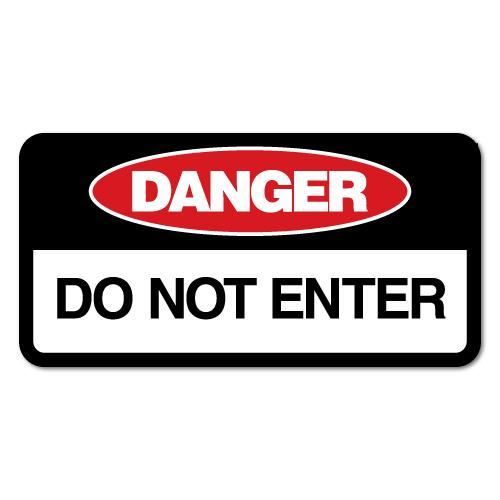 Do Not Enter Sticker | eBay