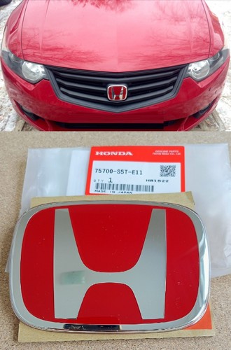 for honda civic Type R big red emblem front badge 1pc genuine jdm 2003 ...